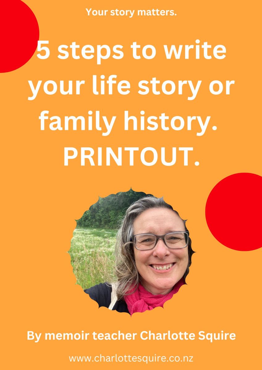 Free memoir writing resource – Charlotte Squire