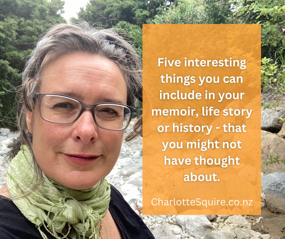 5 interesting things you can include in your memoir – that you might ...